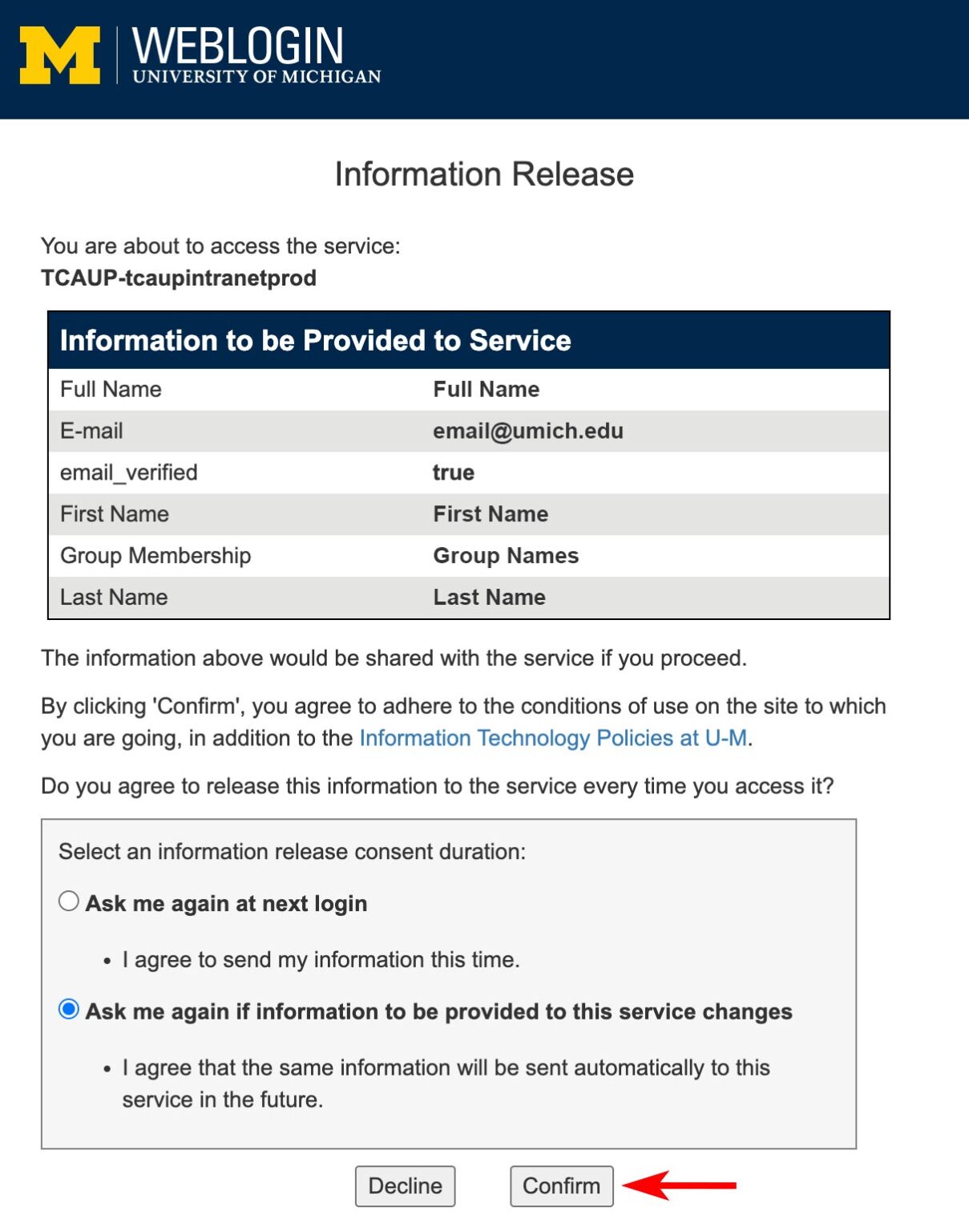 Logging in to the Intranet – Taubman College Intranet